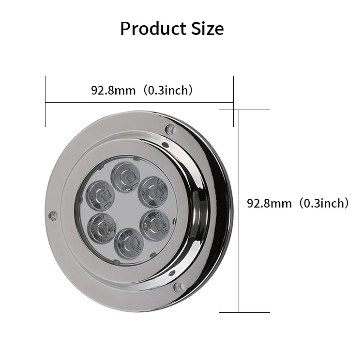 Stainless Steel Led Boat Light Yacht Marine Marine Boat Led Mult-colori Underwater Light - Buy ...