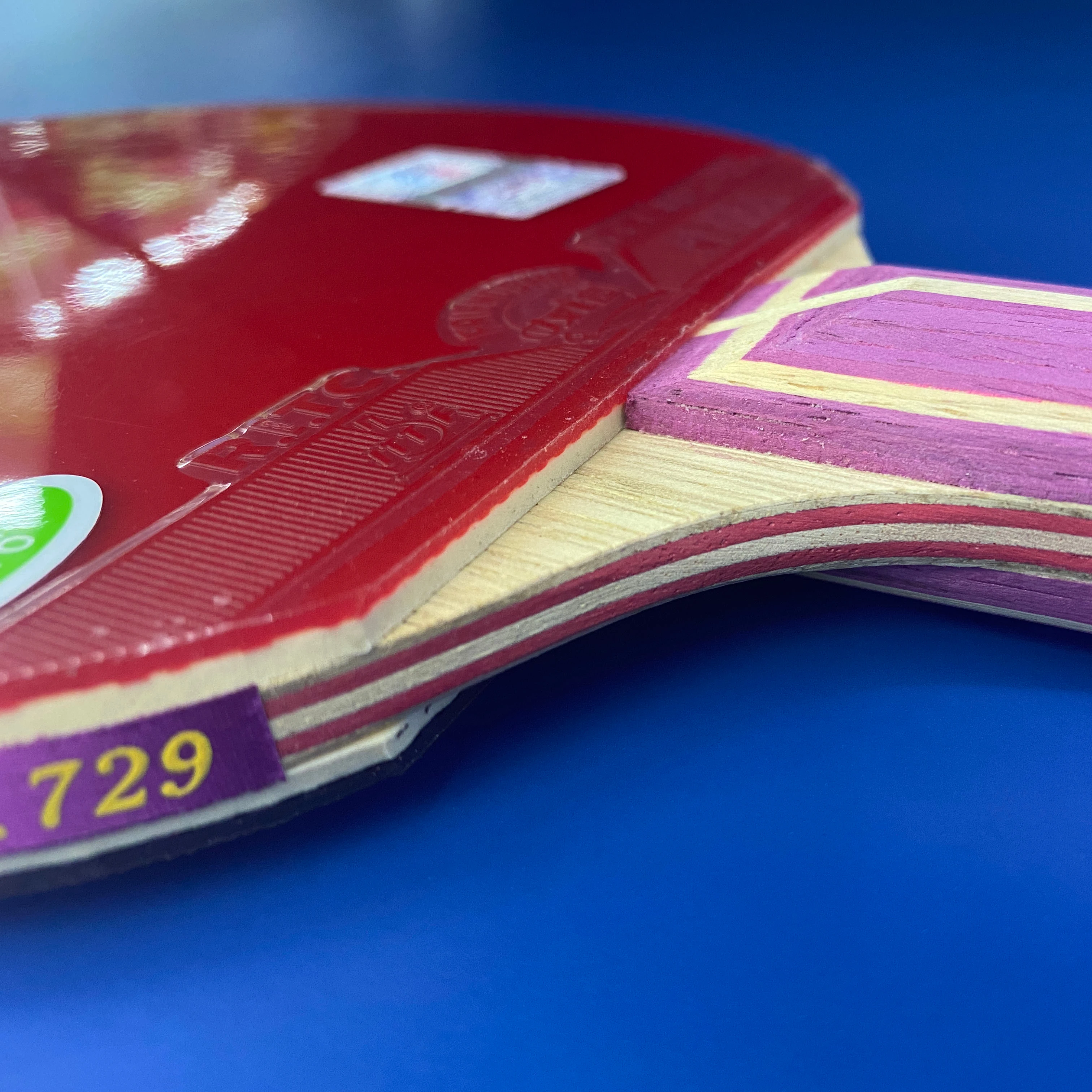 729 Friendship Racket Table Tennis Fl Long Handle Pimples In Ittf Approved Rubber Ping Pong Bat ...