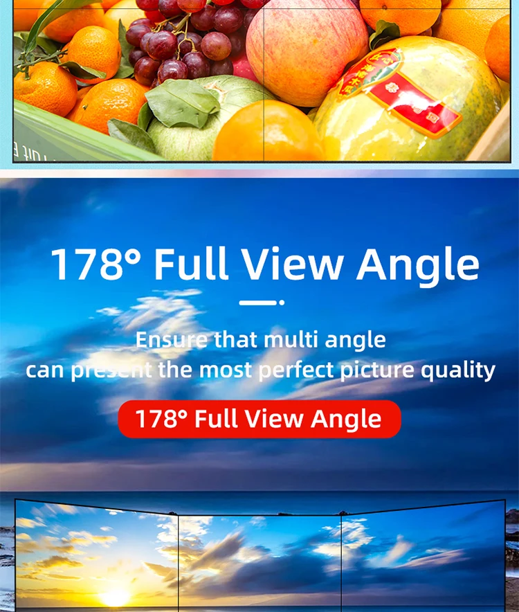 46 49 65 Inch Ultra Narrow Bezel 3x4 4x4 Splicing Screen Lcd Video Wall ...