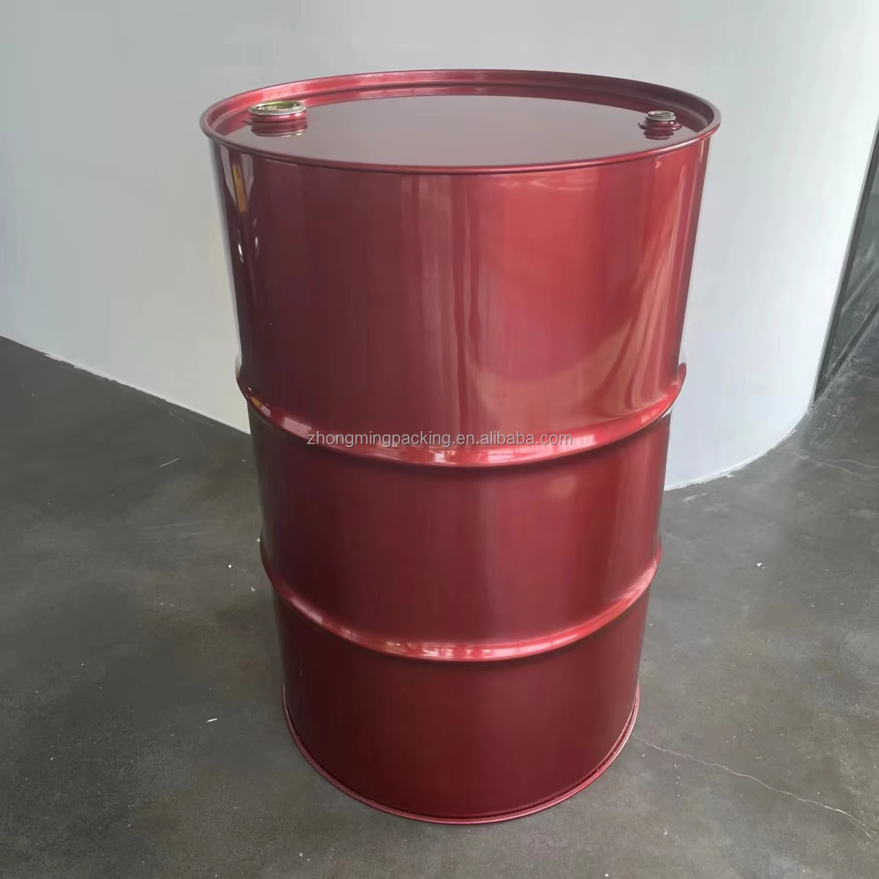 Empty 208l Tight Head Metal Drum Oil Steel Barrel For Chemicals Oils ...