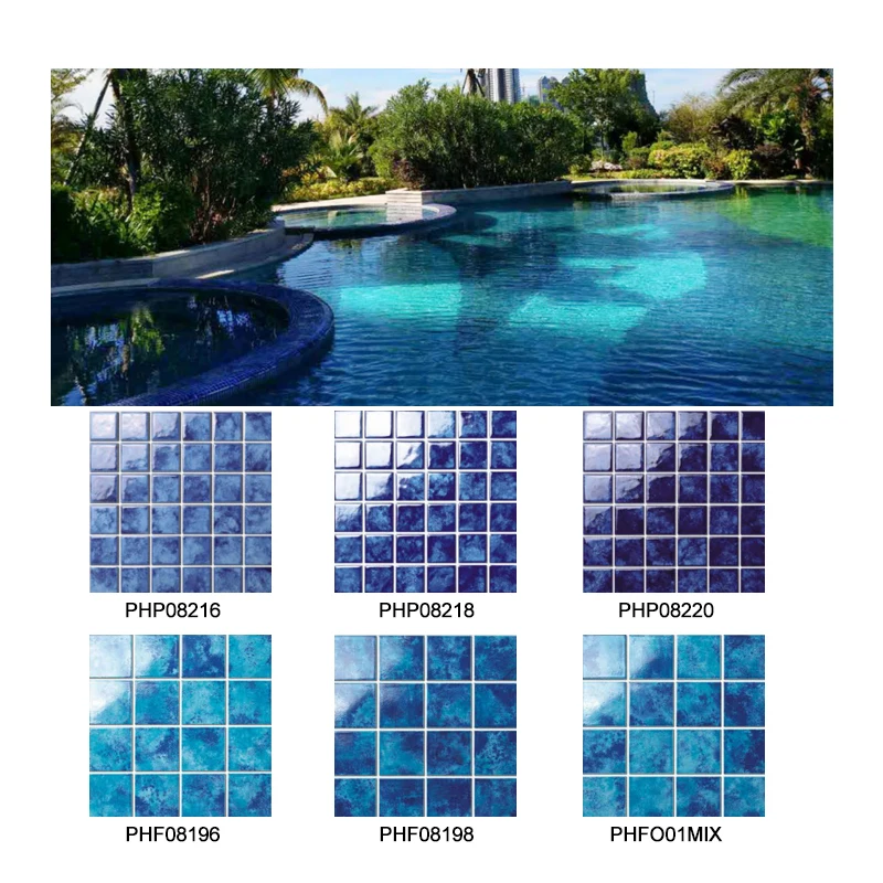 Porcelain Mosaic Tile For Swimming Pool Decoration Mosaic Design ...