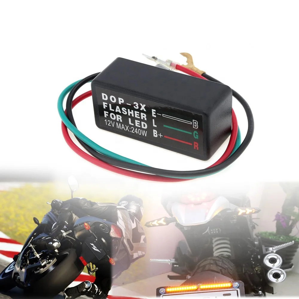 12V LED Module Motorcycle Flasher Relay - 40A Rated Current