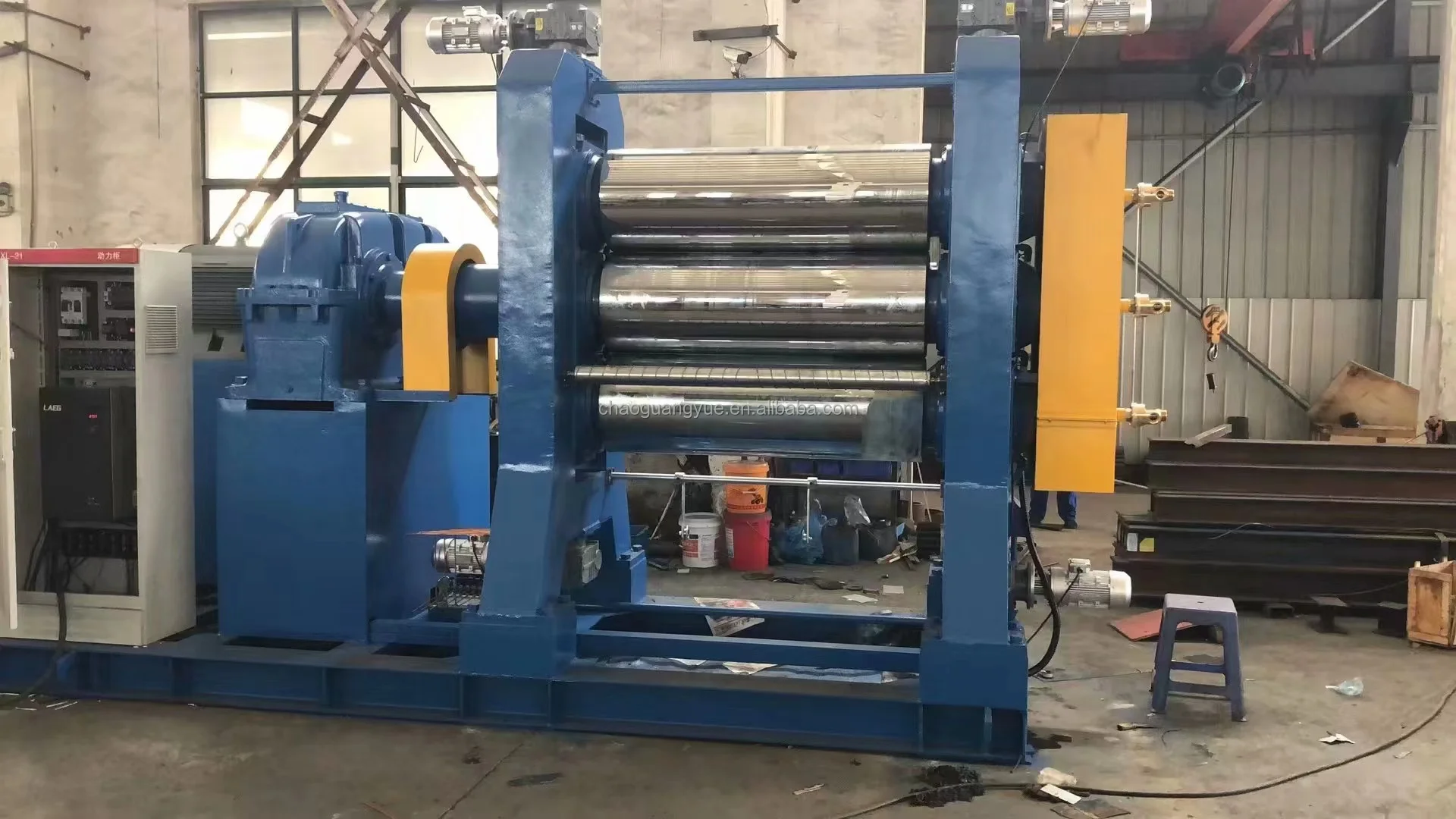 3 Roll Rubber Calender Machine / Rubber Sheet Calendering Machine - Buy ...