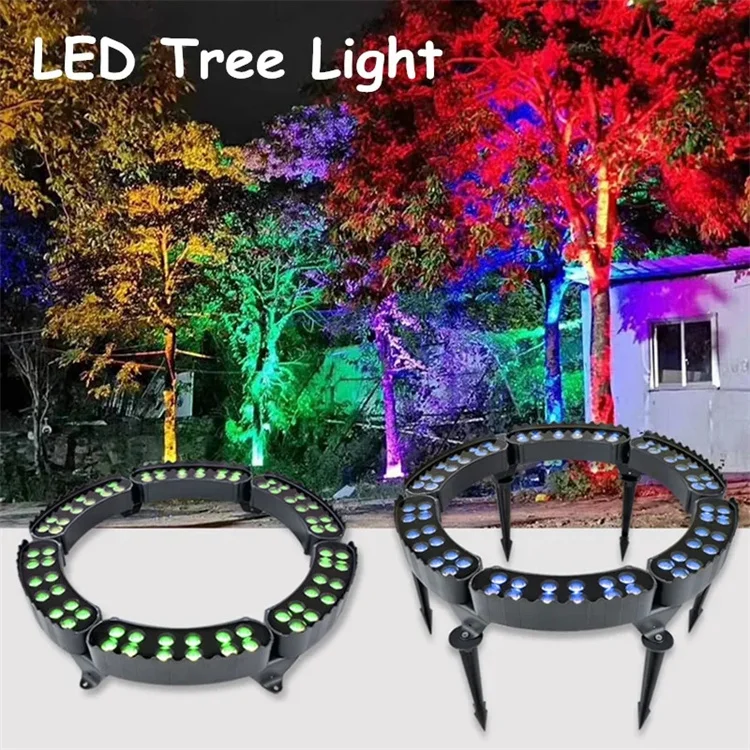 Outdoor rgb Ring Corrugated Hug Tree Lamp Landscape Hook Pillar ...
