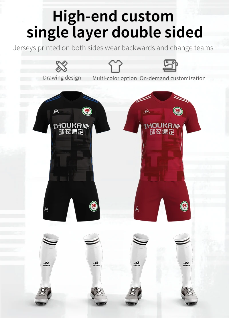 Wholesale Sportswear Custom Sublimation Reversible Soccer Jersey Team ...