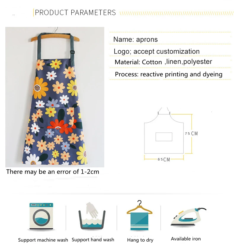 Eco-friendly 100% Cotton Dust Proof Painting Aprons For Kids With Nice ...