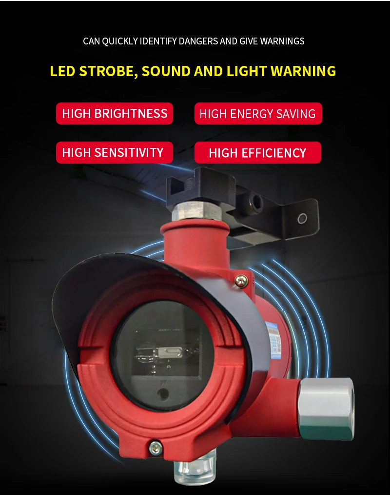 Explosion Proof Point-Type IR-UV Detector - Fixed Flame Alarm Monitor