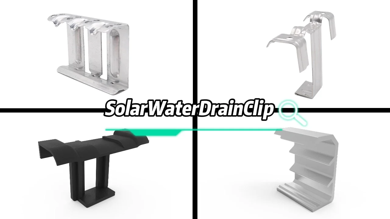 30/35/40mm Solar Panel Pe Water Drain Clip Self Cleaning Pv System ...