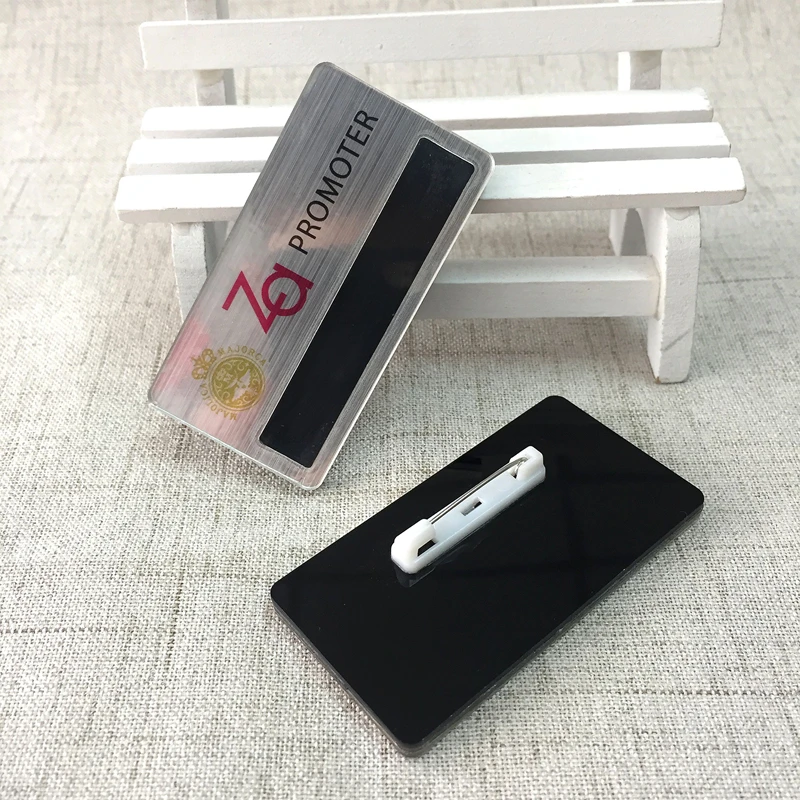 unique metal lcd name tag with pin| Alibaba.com