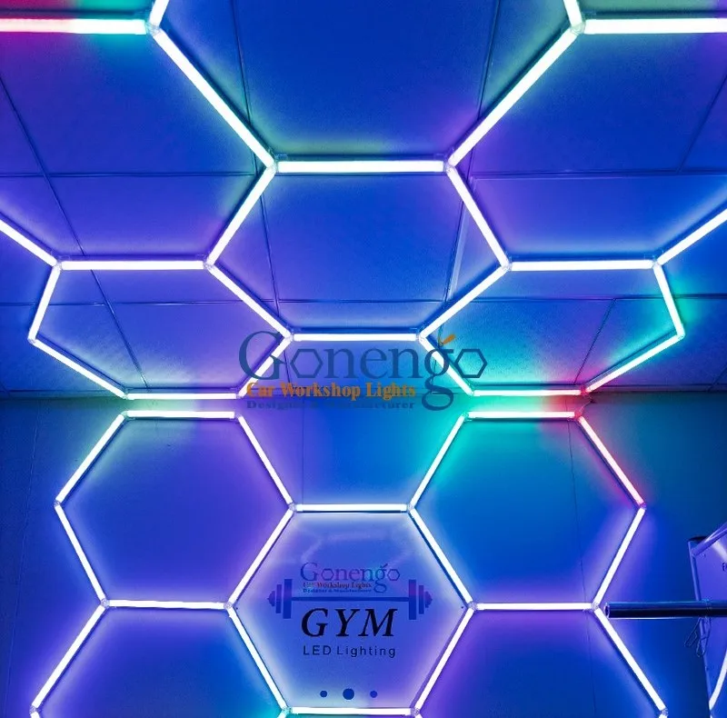 High Quality Commercial Led Hexagon Rgb Lights 43W Luxury Led Tube ...