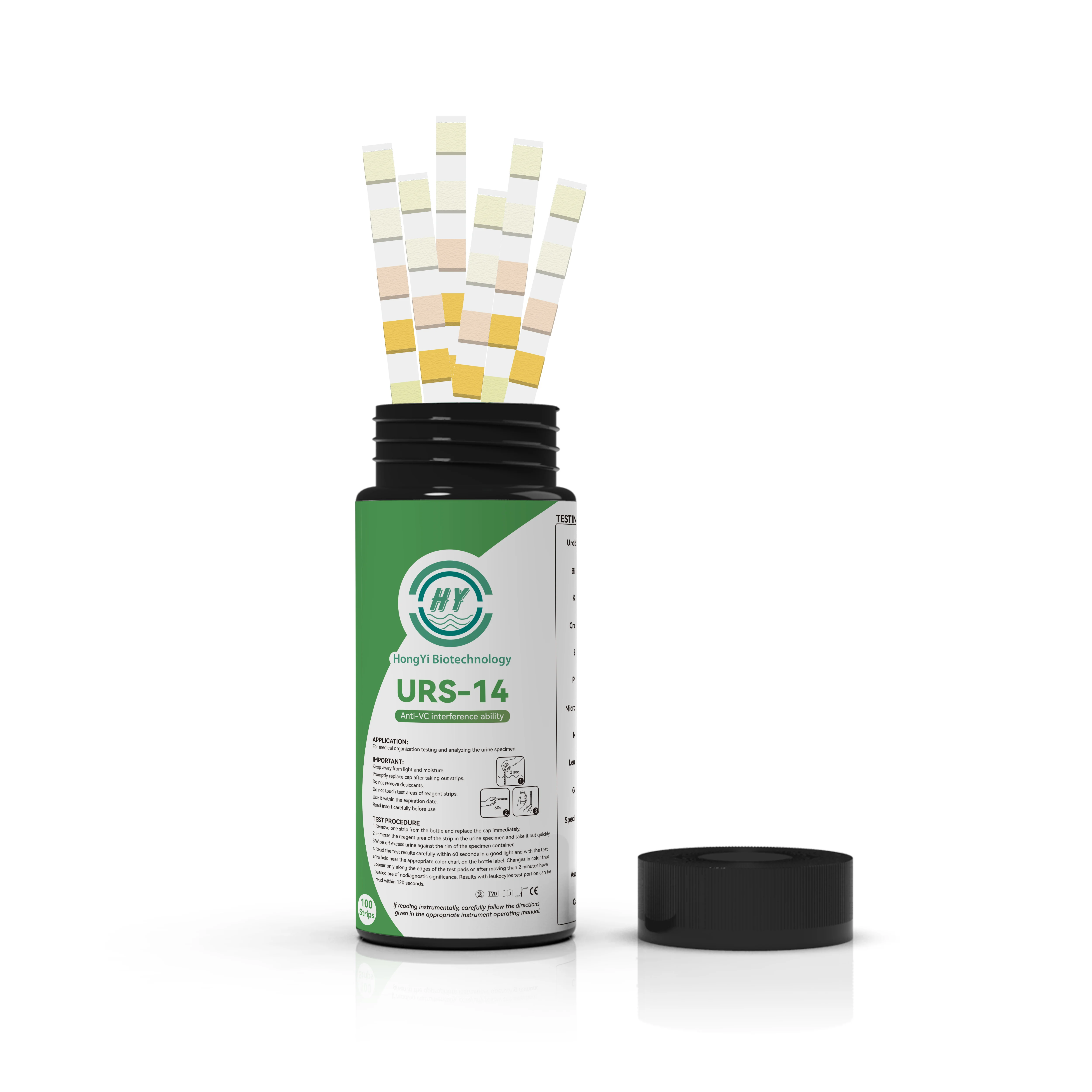 URS-14 100strips Urinalysis Reagent Test Paper Urine PH Test Strips ...