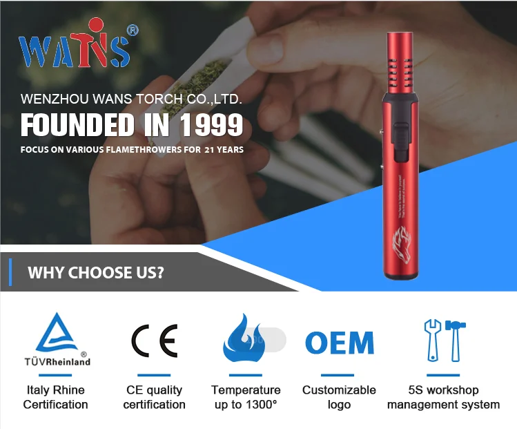 High Temperature Torch for Portable Reusable Aromatherapy Pyrotechnic ...
