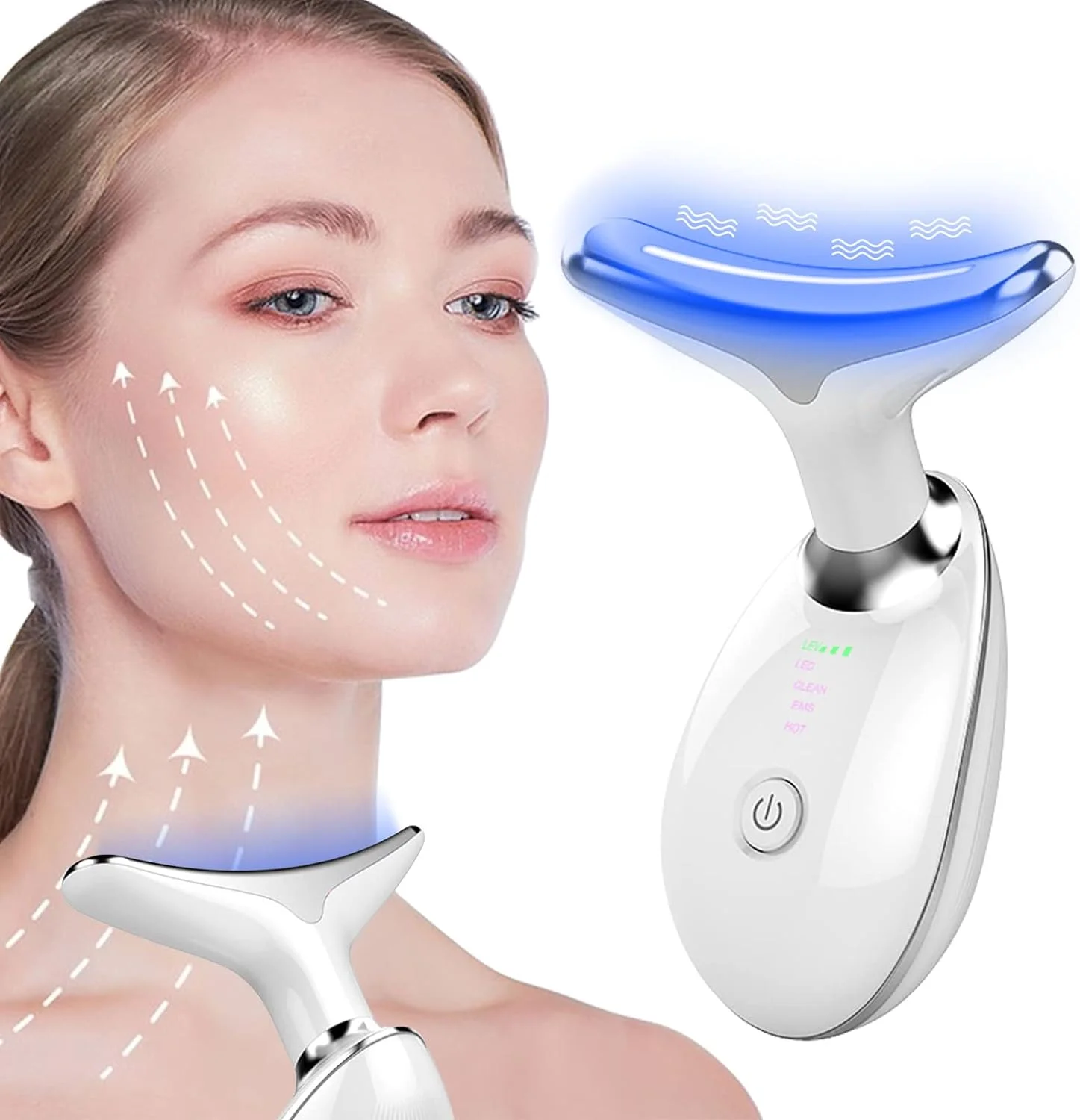 3 in 1 Facial Neck Lift Beauty Device - Electric Microcurrent Face Lift ...