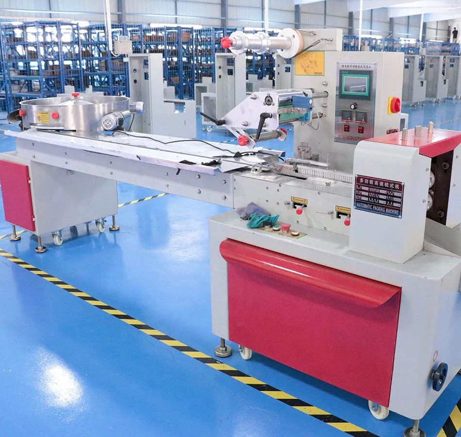 Automatic Flow Packing Wrapping Machine High Speed Small Lozenge Pillow ...