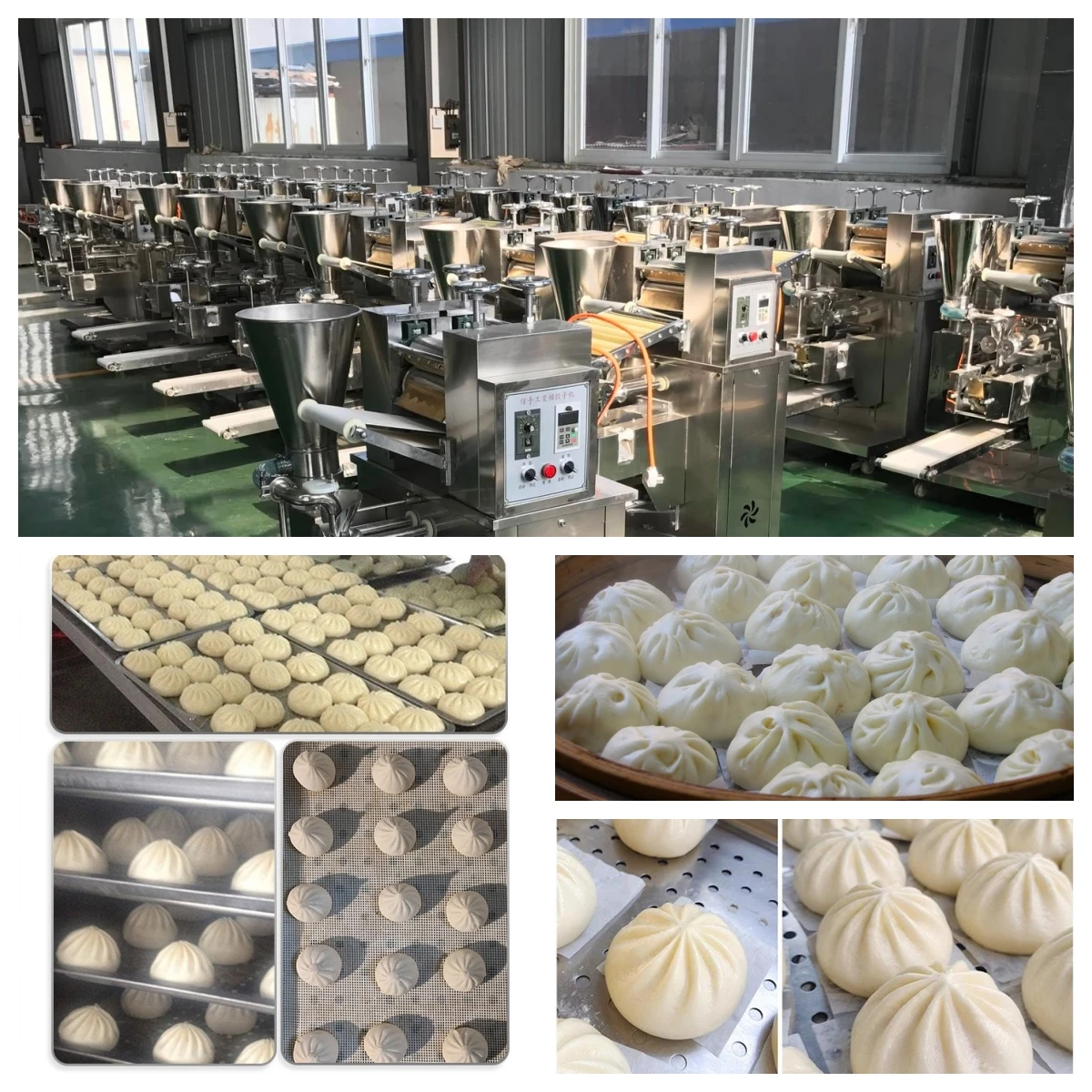 Industrial Automatic Steamed Stuffing Bun Momo Maker / Chinese Baozi Making Machine - Buy ...