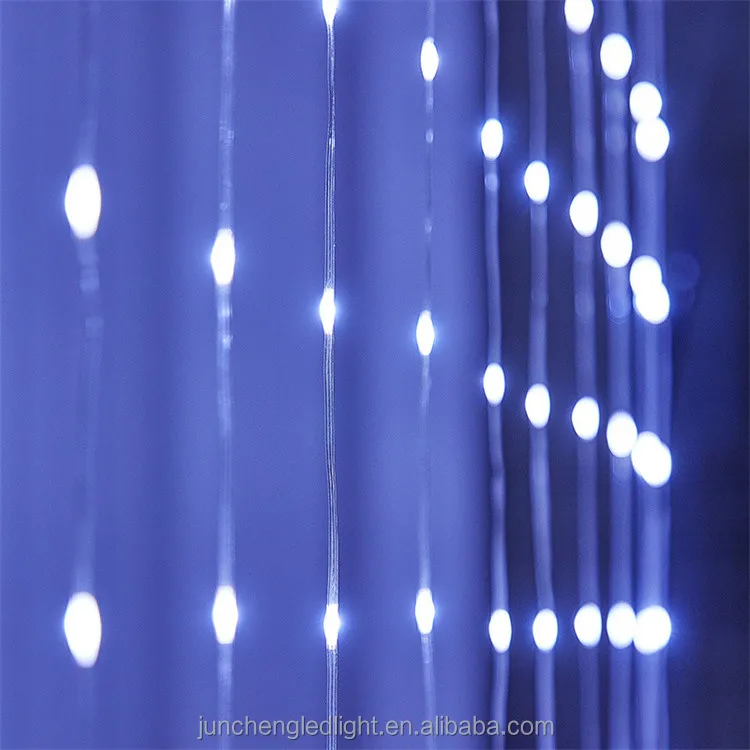 3*3m Led Leather Wire Curtain Light Christmas New Year Decoration USB ...