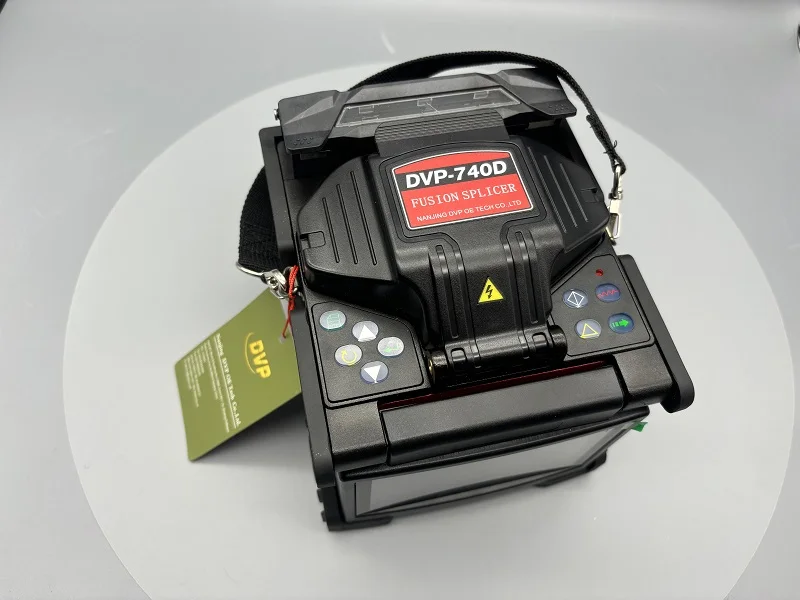 DVP 740D Fusion Splicer Small FTTH Optical Fiber Welding Machine Compatible with 4G WiFi 3G GPRS ...