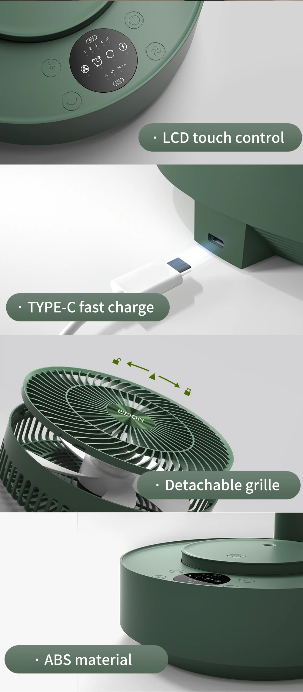 Edon Telescopic Folding Portable Outdoor Humidifier Stand Battery Usb ...