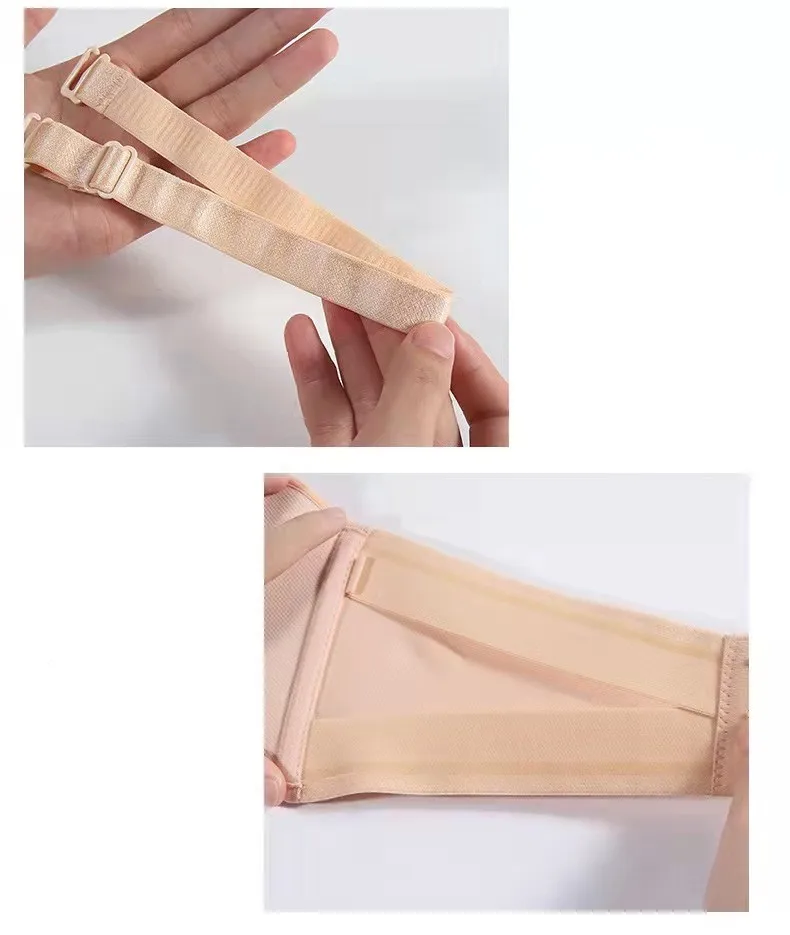 Seamless off-Shoulder Adjustable Push up Bra Strapless Bra for Women