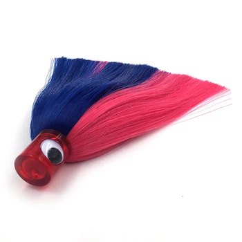 8inch Slant Head Trolling Lure With Nylon Hair For Game Fishing Lure ...