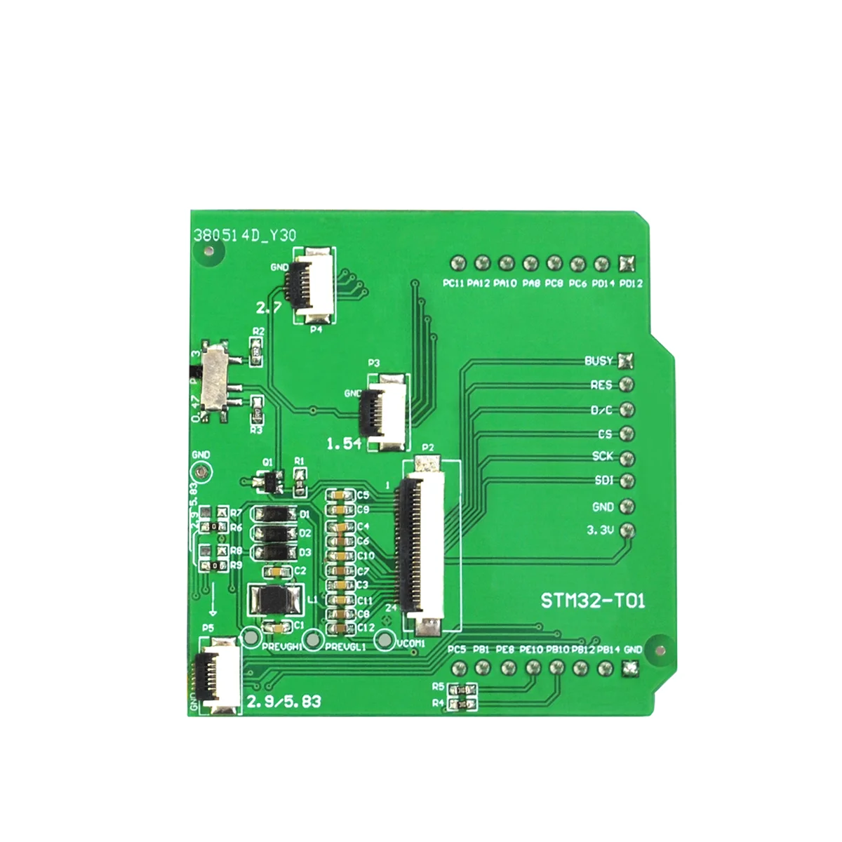 Multifunction E-paper Connection Stm32 Adapter Board For E-ink Touch ...