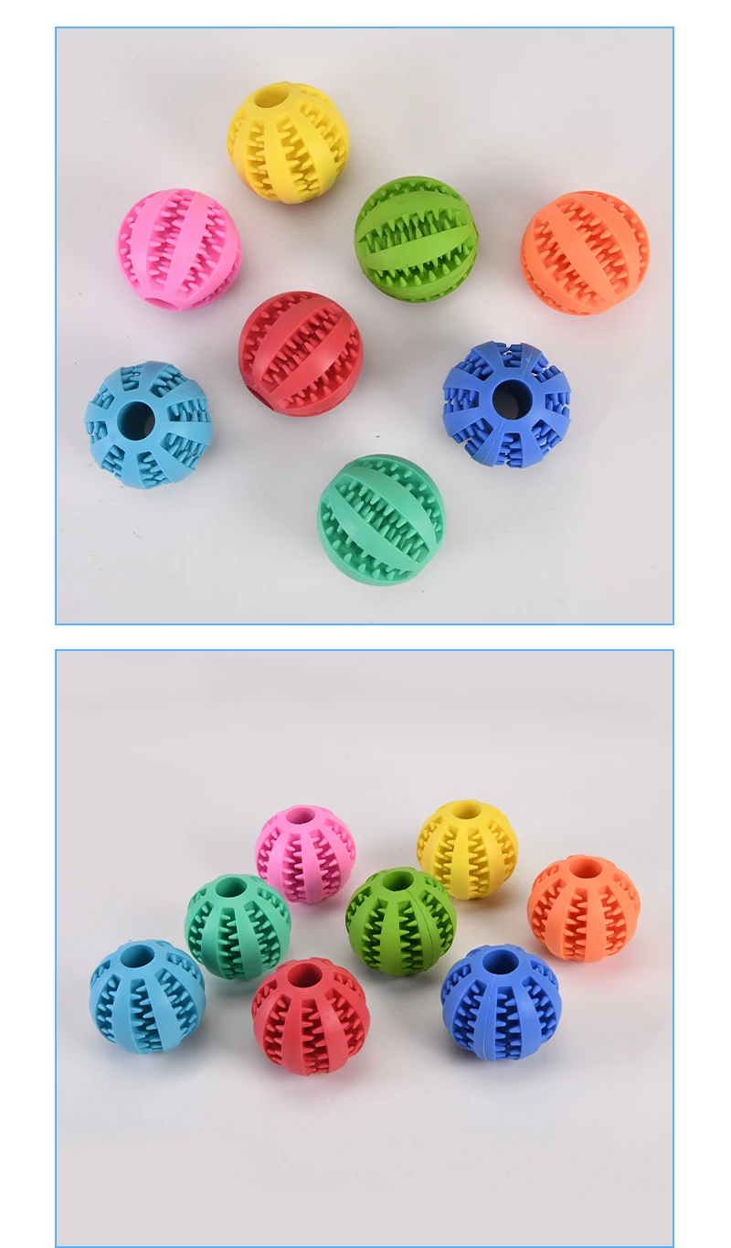 Tough Durable Natural Rubber Dog Chew Ball Toy - OEM/ODM