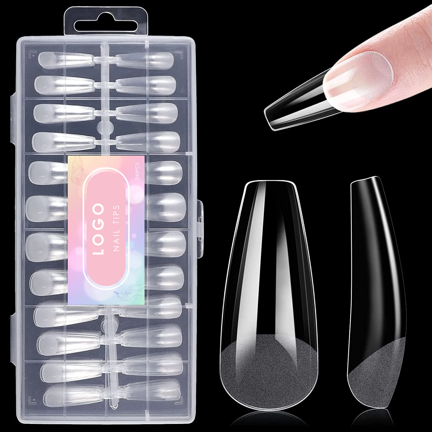 Wholesale Good Looking Pre-numbered Harmless 12 Sizes 240 Pcs clear ...