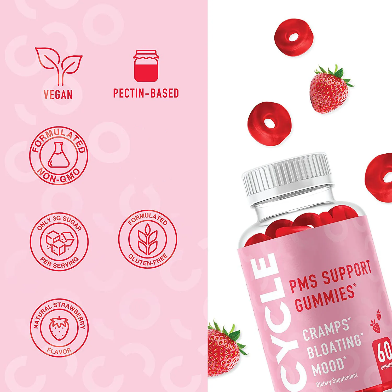 Oem Women Premenstrual Syndrome Relief Pms Gummies - Buy Pms Gummies ...