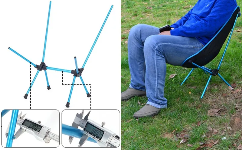 Outdoor Portable Folding Camping Chair Backpacking Chair Lightweight ...