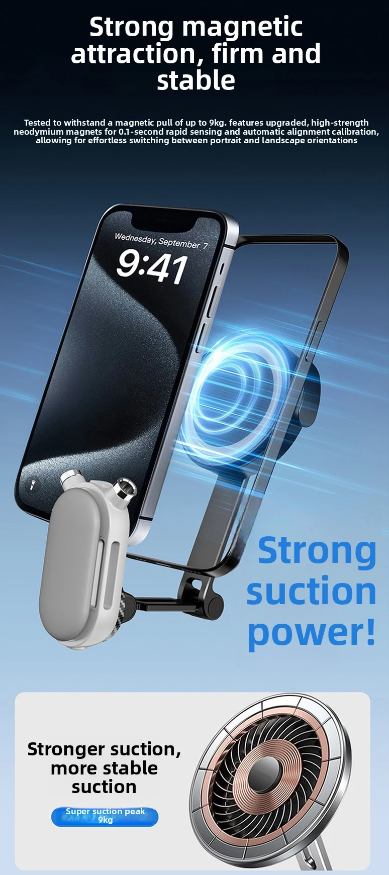 Magnetic Portable Hang Goose Neck Mobile Phone Holder Stand Neck ...