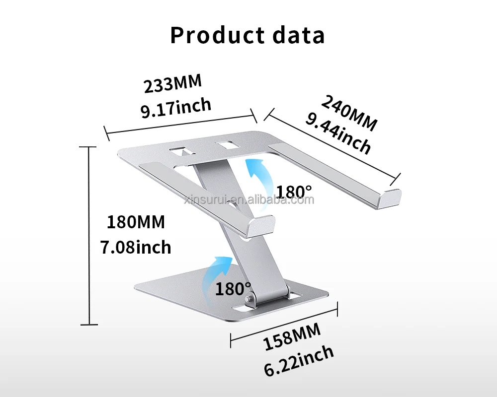 Portable Laptop Stand Aluminium Foldable Notebook Support Laptop Base ...