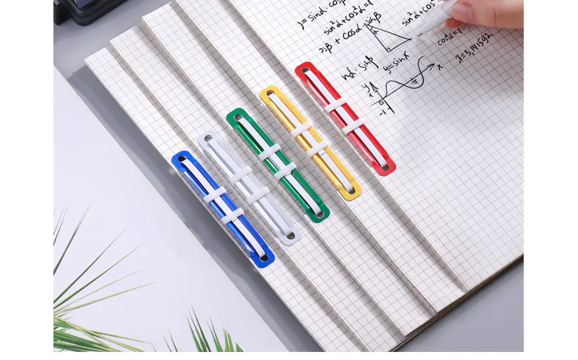 Foska File Paper Fasteners Clip for Office - Metal & Plastic