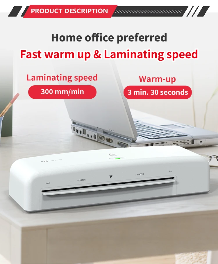 235mm A4 Portable Laminator - Efficient for Home & Office