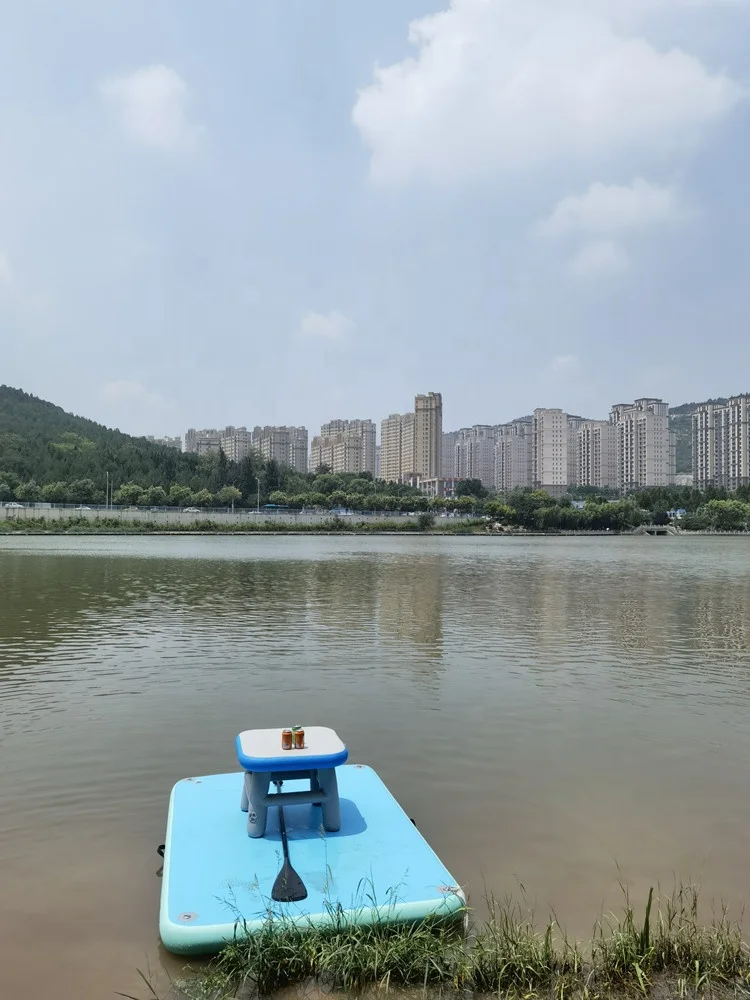 Hitac Water Platform Floating Inflatable Dock PVC Material 6'/8 ...