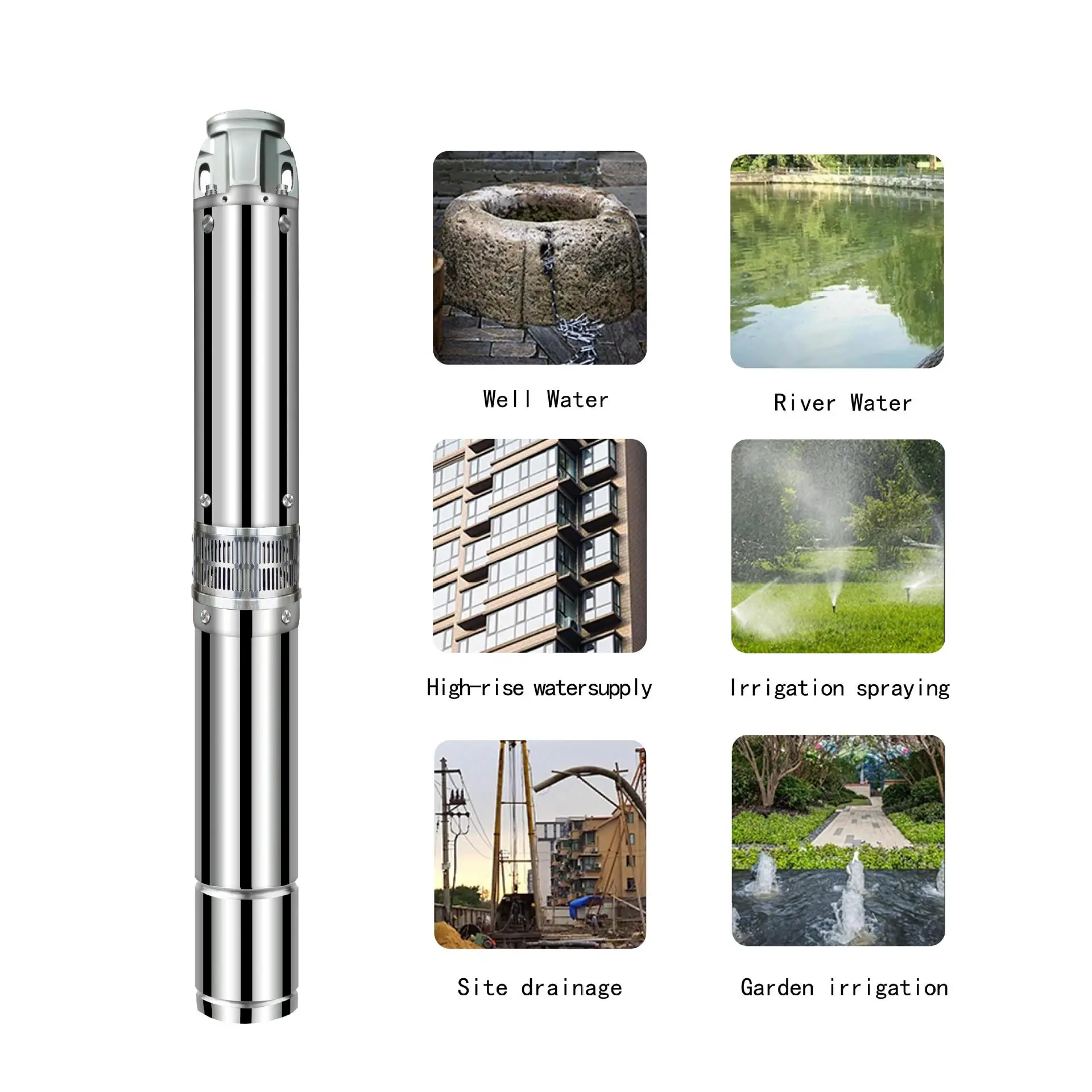 1hp 1.5hp 2hp Peripheral 90QJ Series Electric Oil Immersion Motor ...