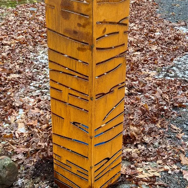 Corten Steel Bollard Lights - Durable & Stylish Garden Decor