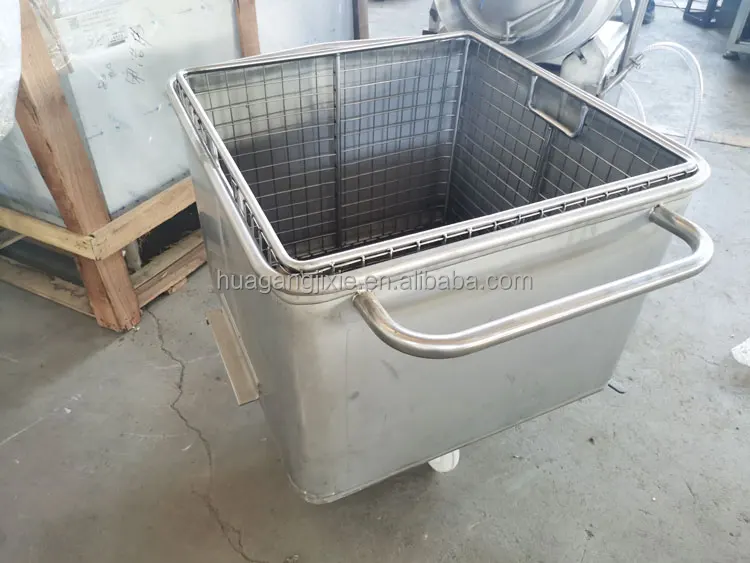 200L Meat Lifter Hydraulic Meat Trolley Hoist Bin Hoists Vacuum Meat ...