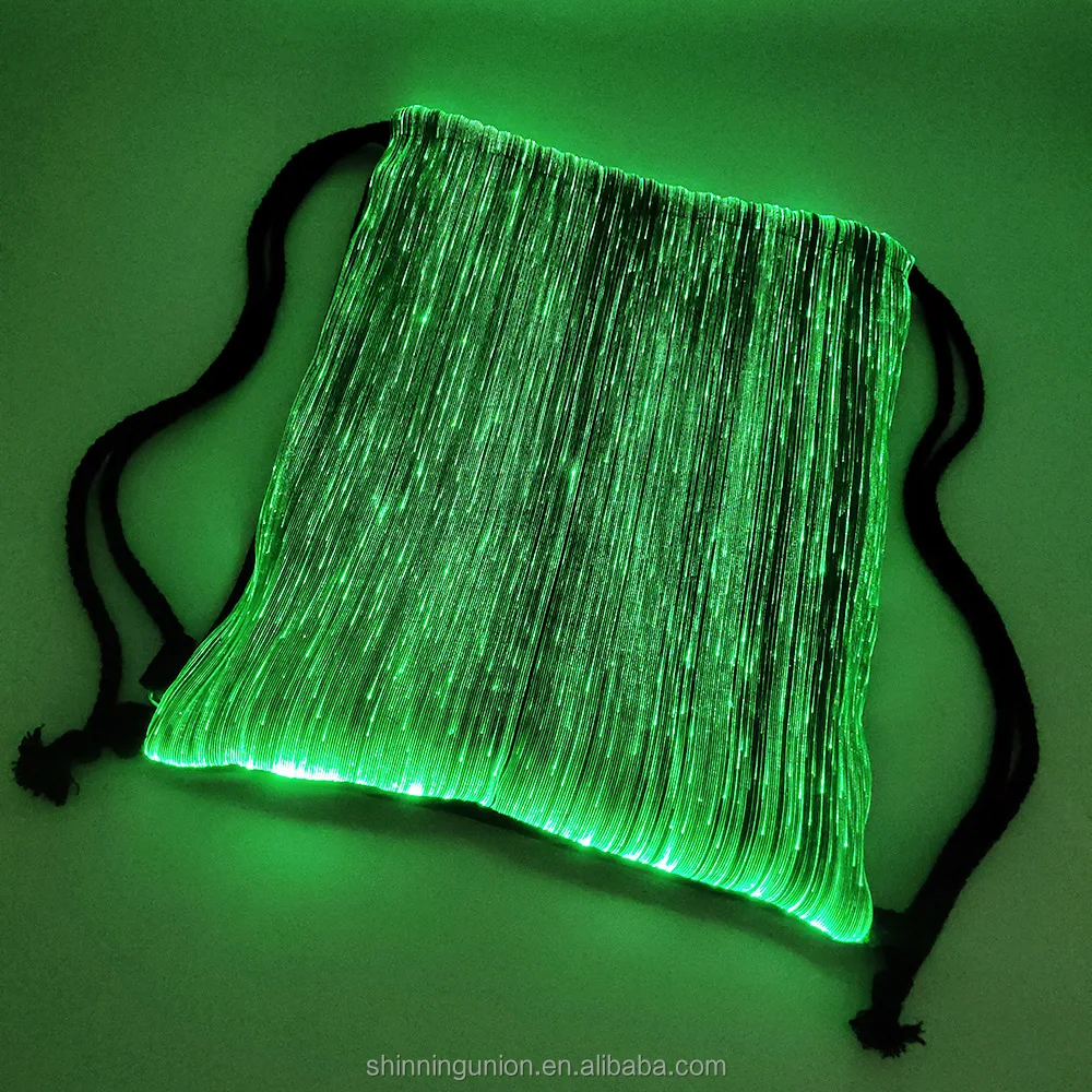 Led Knight Drawstring Backpack Bag - Custom Portable Luminous Fiber ...