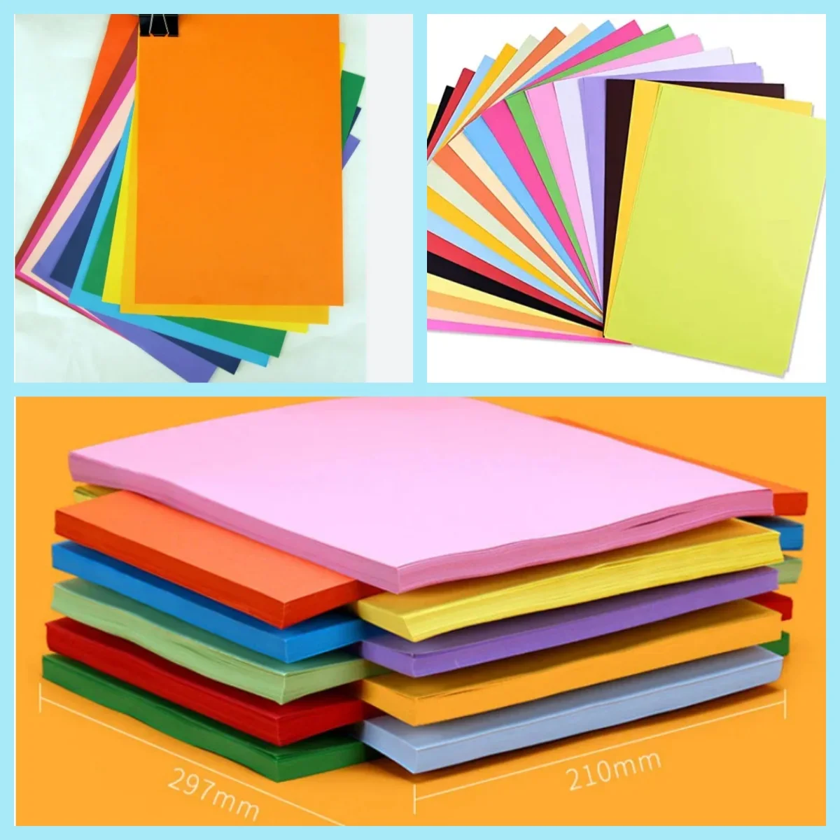 Paquete De Hojas De Colores A4 70-110gsm A4 Color Printer - Buy Fast 12 ...