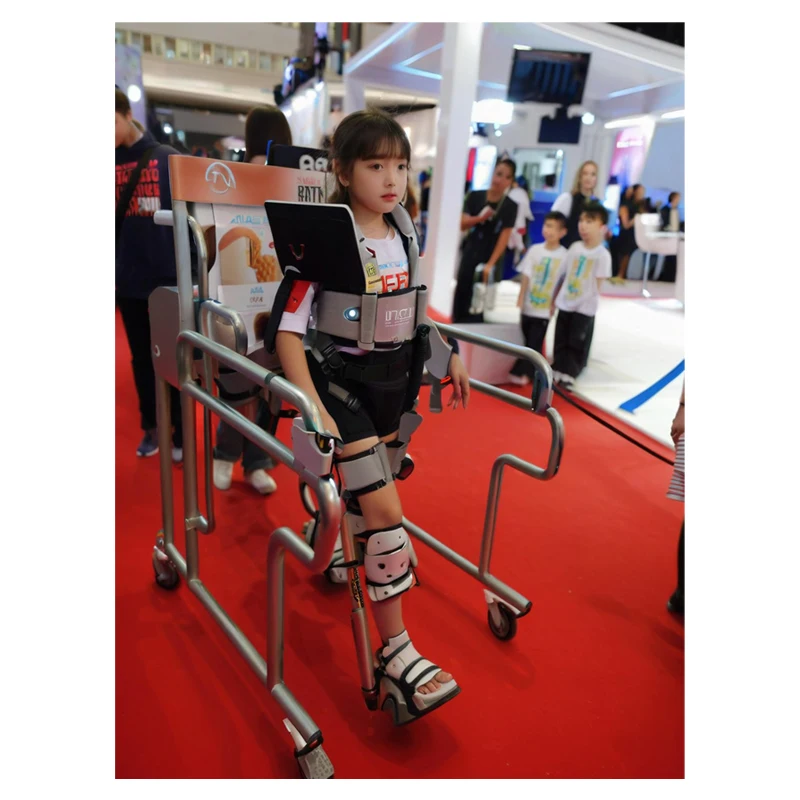 Exoskeleton Assists Walking Robots for Rehabilitation Training