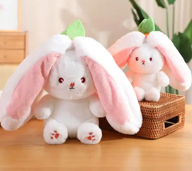 Wholesale Spot Cute Transfiguration Strawberry Rabbit Doll Plush Toy ...
