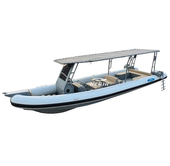 9.6m Hypalon Semi-rigid Aluminum Luxury Rib 960 Inflatable Boat With ...