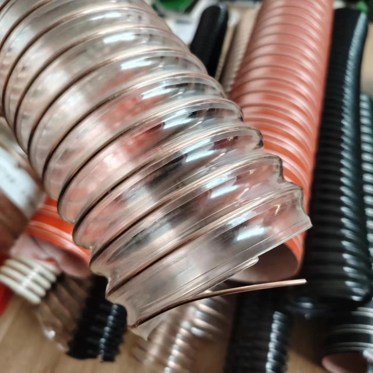 Pvc Spring Hose Ducting Collection Air Flexi Hose Pipe 6 Inch Pu Steel ...