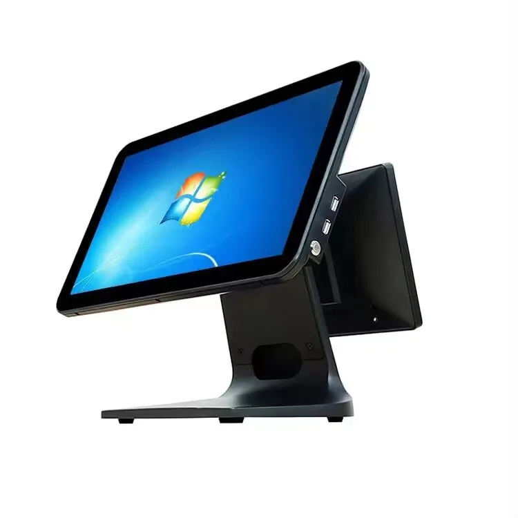15" Dual Screen Pos Terminal Led Windows Android Pos System Touch ...
