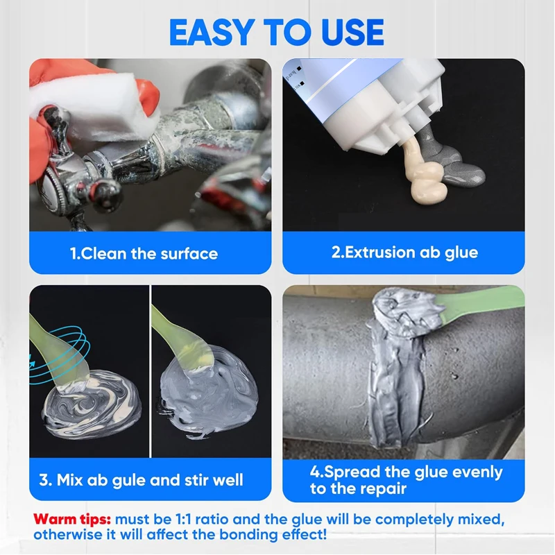 50ml Strong Ab Epoxy Adhesive Resin Waterproof Sealant Metal Glue ...