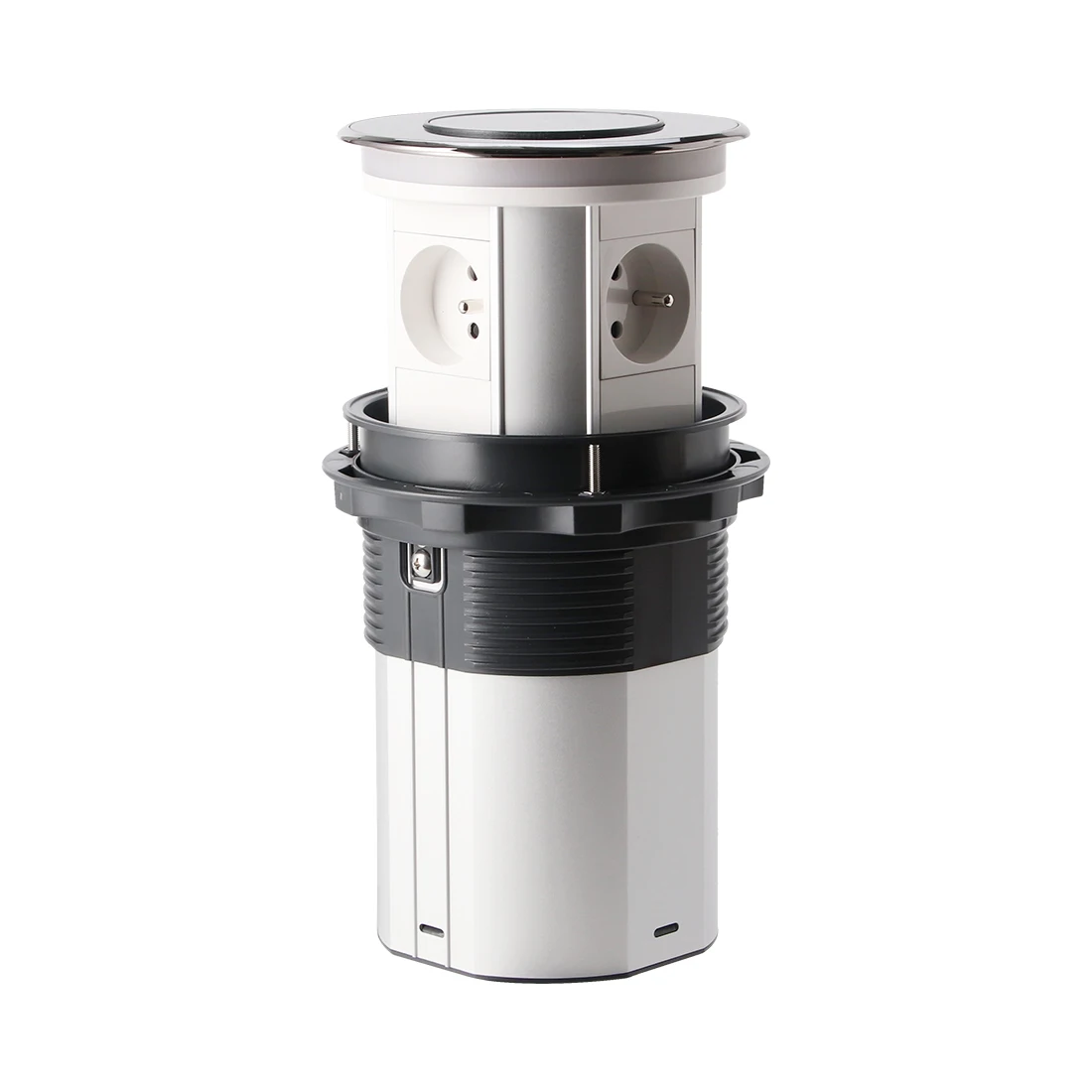 French Type Electric Pop up Retractable Extension Plug Desk Power Point ...