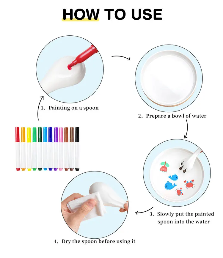 Magical Water Painting Pen - 12 Color Floating Marker Set