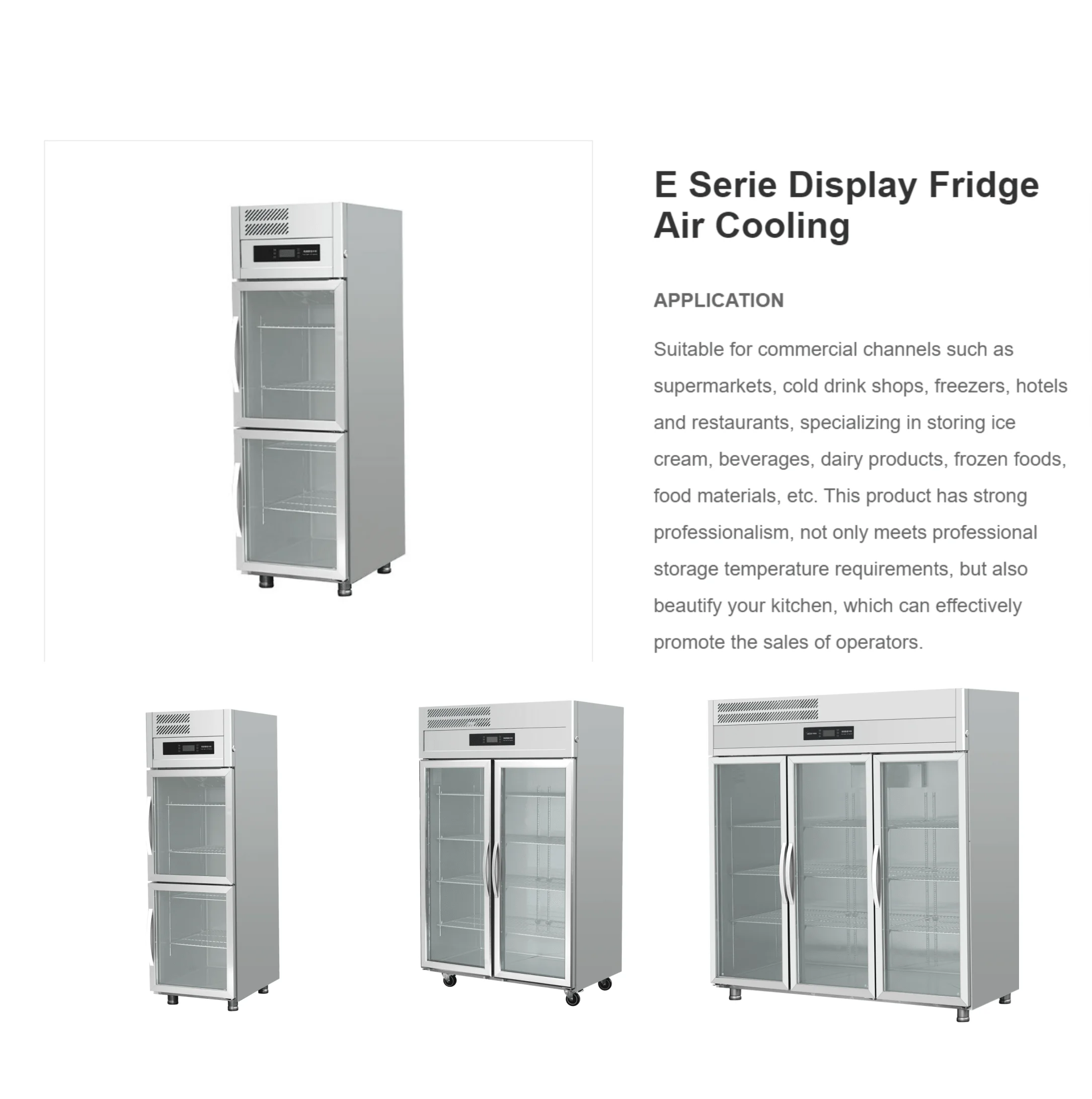 Factory Direct Selling E Series 2 Doors Left&right Automatic Defrost ...