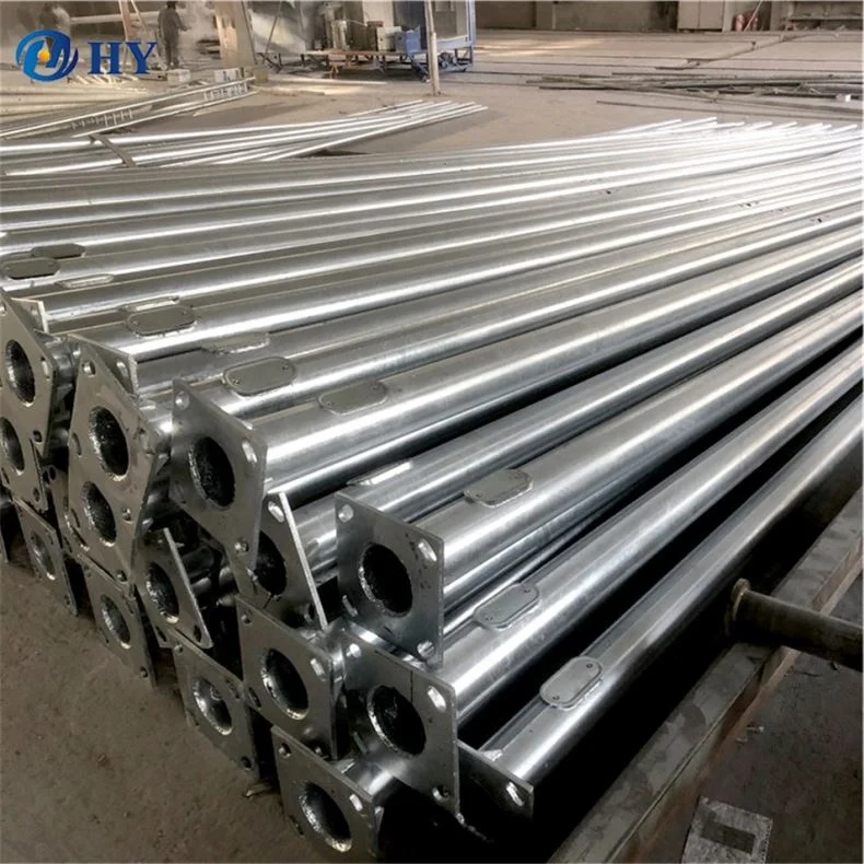 Hot Dip Galvanized Customizable Steel Round Pole Lighting Accessories ...