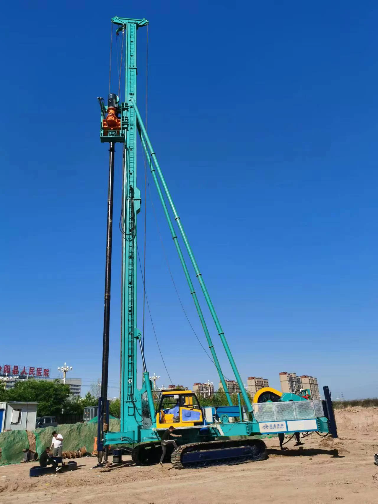Crane Stone Column Vibro Compaction Pile Driver New Condition Vibroflot ...
